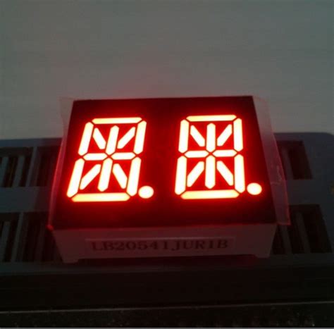0 54 Inch Common Anode 14 Segment Led Display 2 Digit Super Bright Green