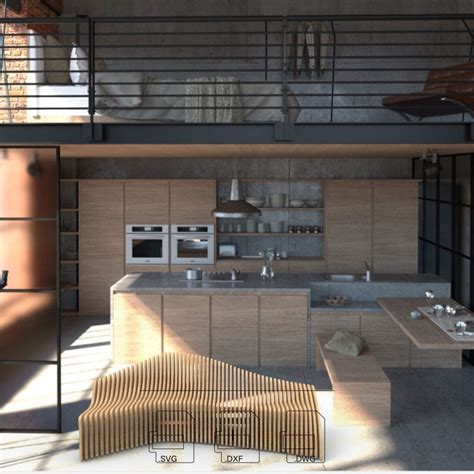 Parametric Bench 1 0 Router Cut Files Cnc Files Vector Etsy