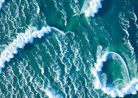 위에서 본 아름다운 파도의 전경을 즐기십시오 파도 대양 바다 배경 일러스트 및 사진 무료 다운로드 Pngtree