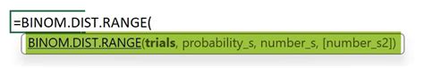 Binomdistrange Excel Syntax Examples How To Use