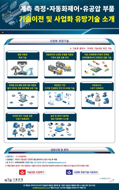 이디리서치 계측측정 자동화제어 유공압 부품분야 기술이전 및 사업화 유망기술 소개 Tech Matching System