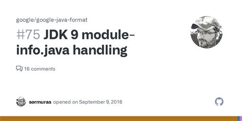JDK Module Info Java Handling Issue Google Google Java Format GitHub