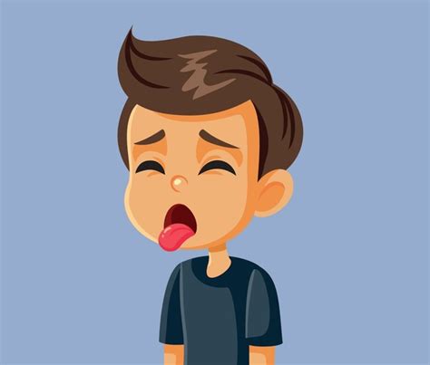 Disgusted Face Expression Drawing
