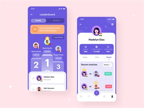 Queezy Leaderboard Answers Result User Profile App Design Profile