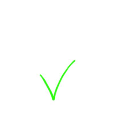 Галочка белая Png без фона