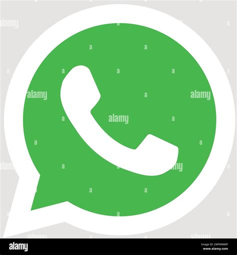 Whatsapp Logo Whatsapp Icon Vector Green Button With Phone Social