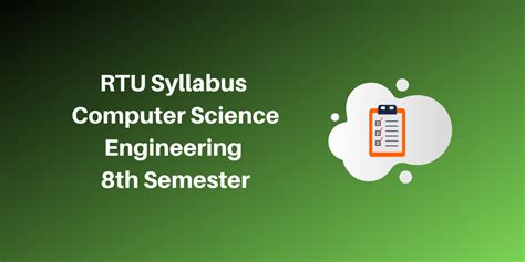 Rtu Syllabus Computer Science Engineering 8th Semester 2020