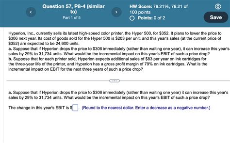Solved Hyperion Inc Currently Sells Its Latest High Speed