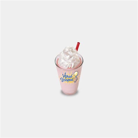 Strawberry Hand Scooped Ice Cream Shake Nutrition Info Ingredients