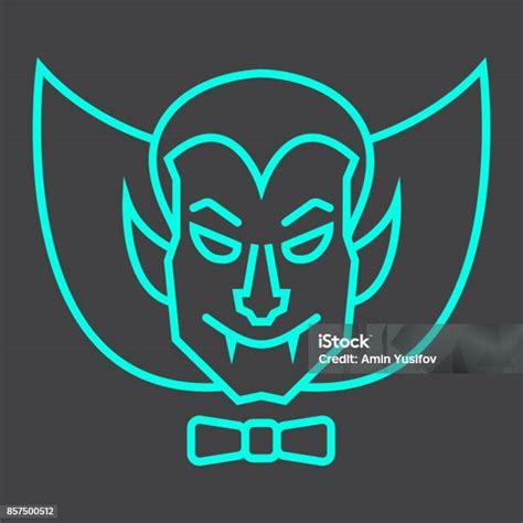 할로윈 드라큘라 뱀파이어 선 아이콘 및 기호 벡터 그래픽 검정색 배경 Eps 10에 선형 패턴 무서운 공포 가득 찬에 대한 스톡 벡터 아트 및 기타 이미지 Istock