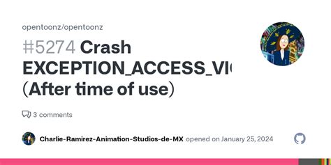 Crash Exceptionaccessviolation After Time Of Use · Issue 5274