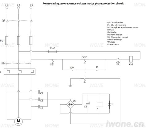 Power Saving Zero Sequence Voltage Motor Phase Protection Circuit Experts Electrical