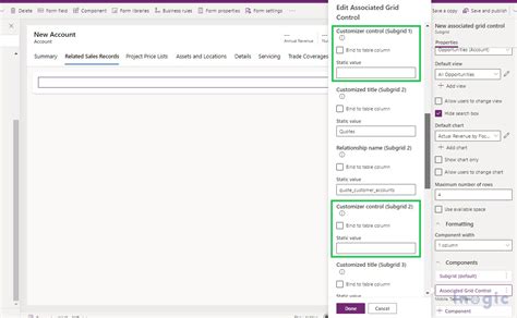 Simplify Form Design Using Associated Grid Control Microsoft Dynamics Crm Tips And Tricks
