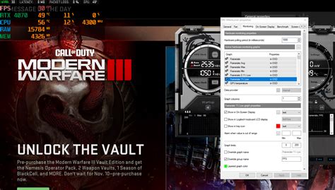 Why Cant I Enable My Other FPS Options Eg Framerate Average Etc R MSI Gaming