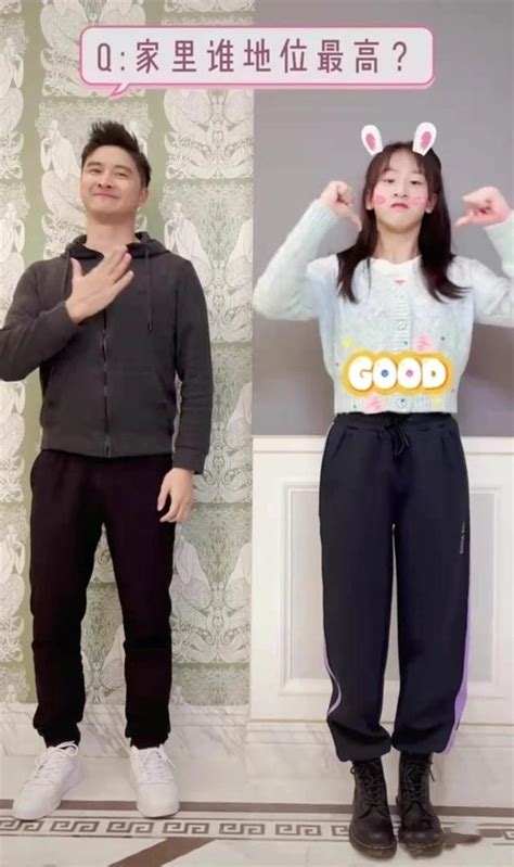 田亮晒13岁女儿近照 森碟长腿瞩目身高似已超爸爸新浪图片