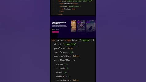 How To Make Swiper Slider Using Html Css And Js Creating Carousel Codebrowser Shorts