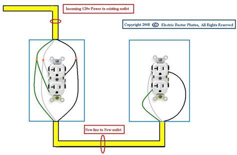 I Want To Add An Elctrical Outlet To Existing Outlet How Do I Wire From Existing Outlet To New