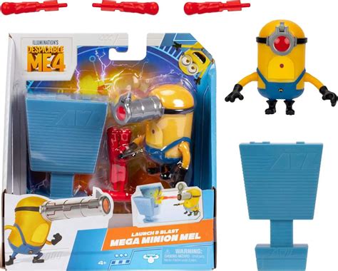 Despicable Me 4 Mega Minion Mel Action Figure Launch Blast Moose Toys
