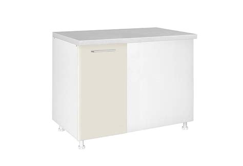 Кухненски шкаф долен ъглов с една врата In Mdf Du100 бежов гланц