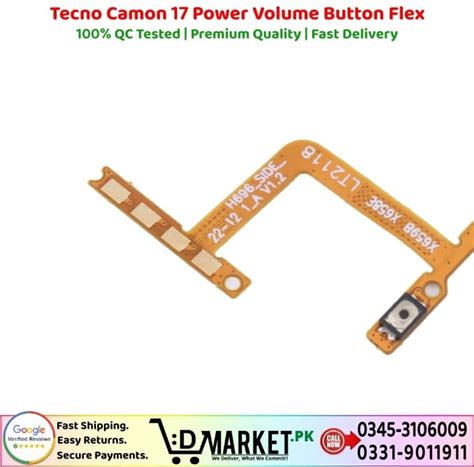 Tecno Camon 17 Power Volume Button Flex 2025 Exclusive