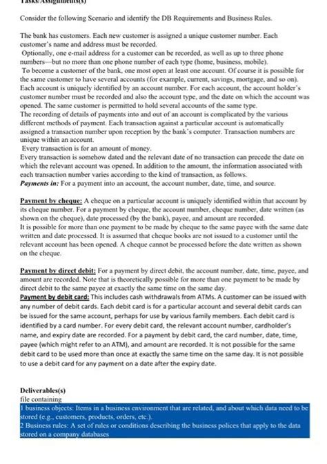 Solved The Bank Has Customers Each New Customer Is Assigned