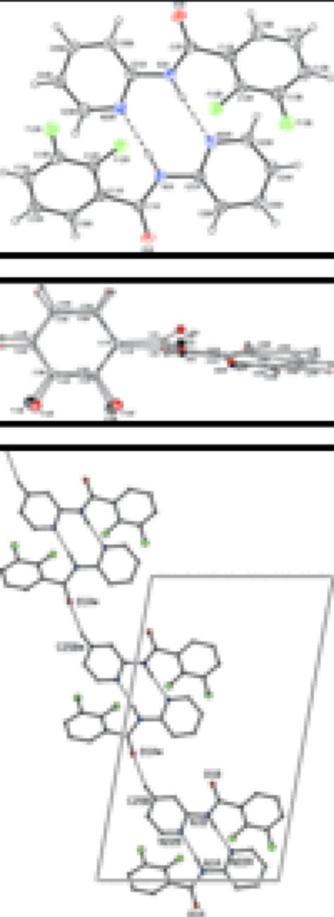 A View Of The Hydrogen Bonded Dimeric Unit In I With The Atomic