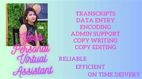 Transcription Data Entry Admin Support Data Encoding Data Editing And More By Roxjalem Fiverr
