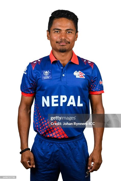 Rohit Paudel Of Nepal Poses For A Photograph Prior To The Icc Mens