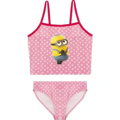 خرید و قیمت مایو شنا بچه گانه دخترانه دو تکه طرح دار Me صورتی ترب