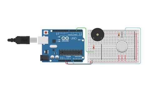 Circuit Design Sensor De Gas Tinkercad