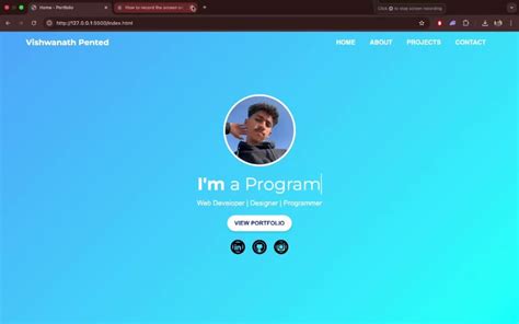 vishwanath pented on linkedin portfolio webdevelopment html css bootstrap