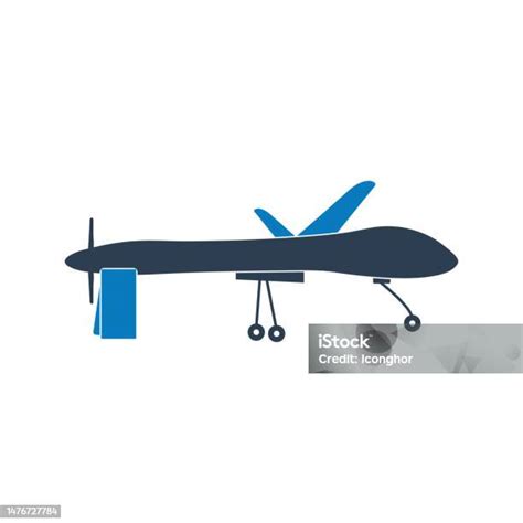 군사 드론 아이콘입니다 편집 가능한 벡터 Eps 기호 그림입니다 군사에 대한 스톡 벡터 아트 및 기타 이미지 군사 0명