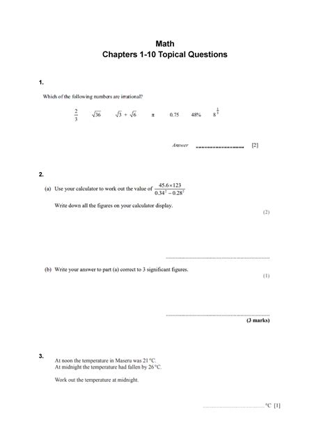 Week 1 Math 1 10 It Is A Math Worksheet You Can Use To Practice