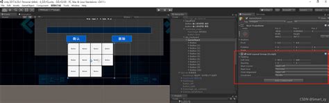unity3d 技巧 让子物体有序排列 gridlayoutgroup、layoutelement等使用 unity排列物体 csdn博客