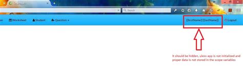 Javascript Hide Angularjs Raw Scope Variablesraw Html Templateused