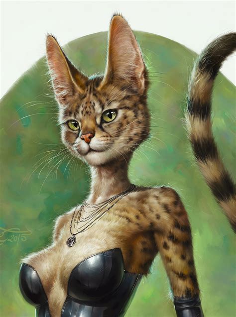 Sexy Cat Detail By Eldar Zakirov R ImaginaryCharacters