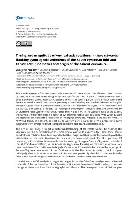Pdf Timing And Magnitude Of Vertical Axis Rotations In The Eastwards