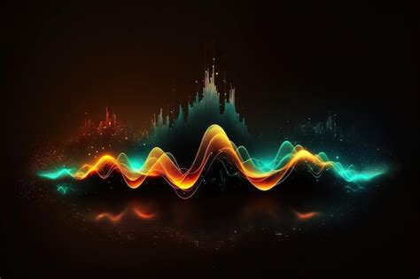 Premium Photo Abstract Sound Waves Frequency Audio Waveform Music Wave Hud Interface Elements