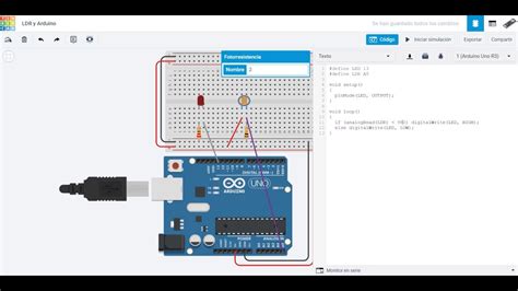 Aprendiendo Arduino Y Tinkercad 4 Interruptor Crepuscular Con Ldr Y Arduino Youtube