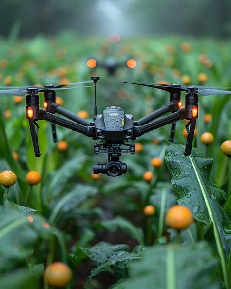 Premium Photo Precision Agriculture Equipment Background