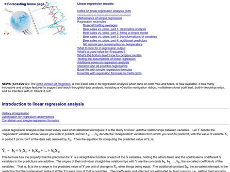 Duke University Introduction To Linear Regression Graphic For 9th 10th Grade Lesson Planet