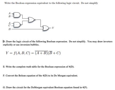 Solved Write The Boolean Expression Equivalent To The Chegg Com