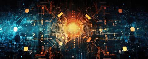 minimalistic abstract background with circuitry patterns and futuristic
