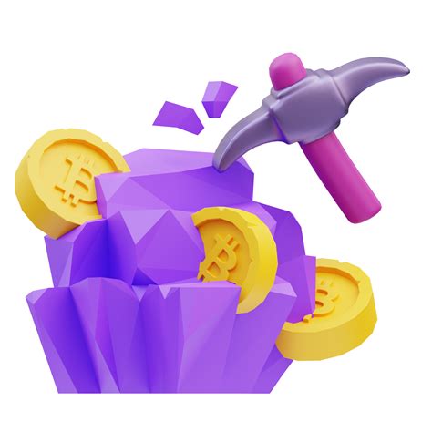 Mining Bitcoin Cryptocurrency 3d Illustration 24815447 Png