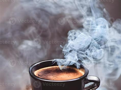 Cup Of Coffee With Steam Coming Out Of It Generative Ai 15766549