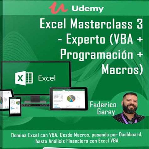 Excel Masterclass 3 Experto Vba Programación Macros 🎖 Descargable