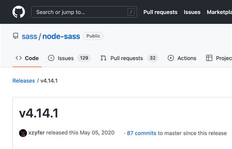 Fixing Error Node Sass Does Not Yet Support Your Current Environment