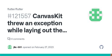 Canvaskit Threw An Exception While Laying Out The Paragraph The Font Was Null Exception