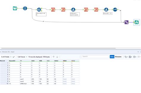 Subtract Two Specific Rows And Show The Result In Alteryx Community