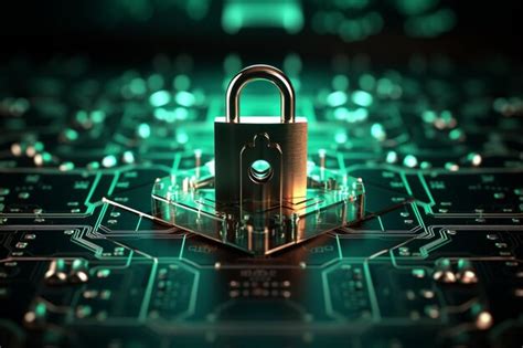 Premium Ai Image The Concept Of Security Illustrated With A Lock Icon